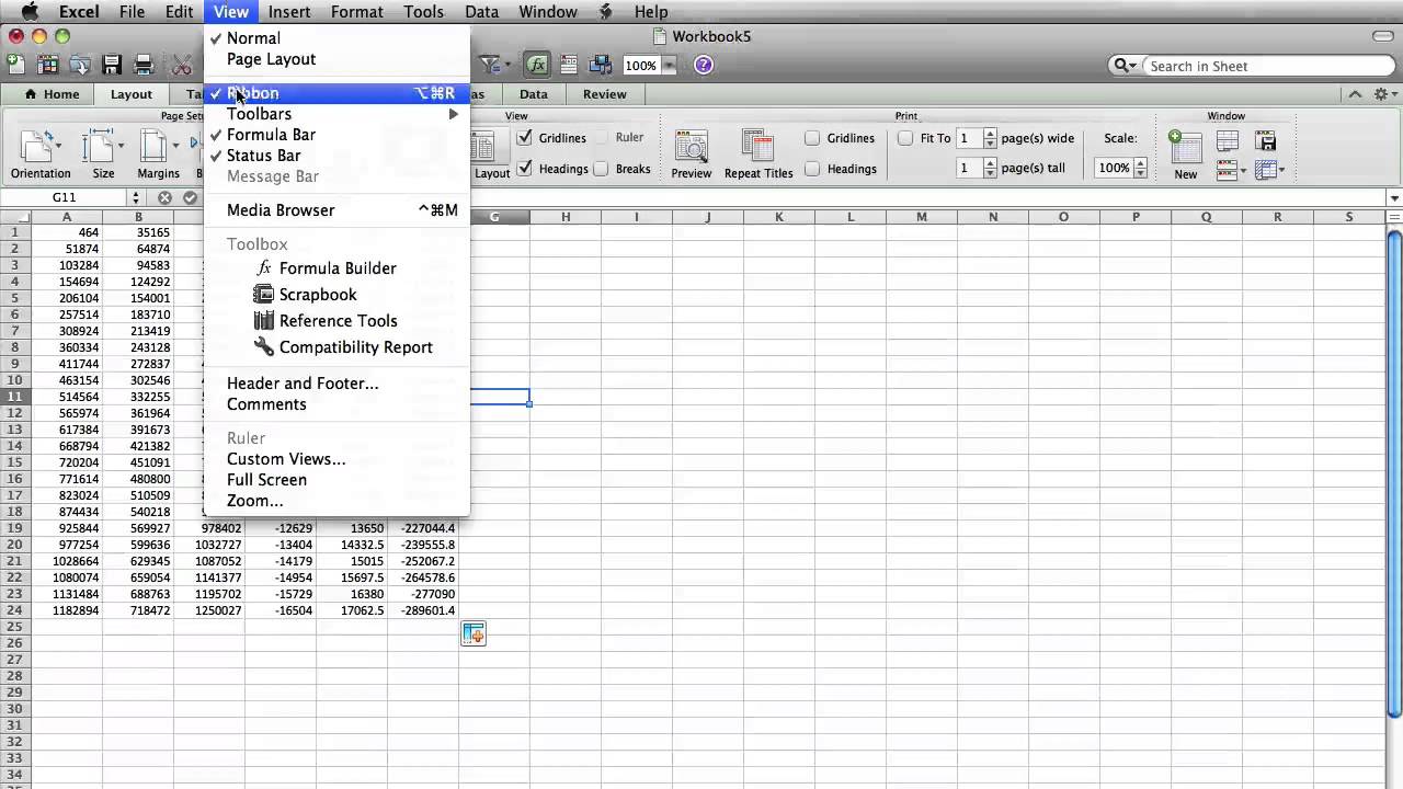 How To Hide A Ribbon In Excel 2011 YouTube How To Hide A Ribbon In Excel 2011 YouTube