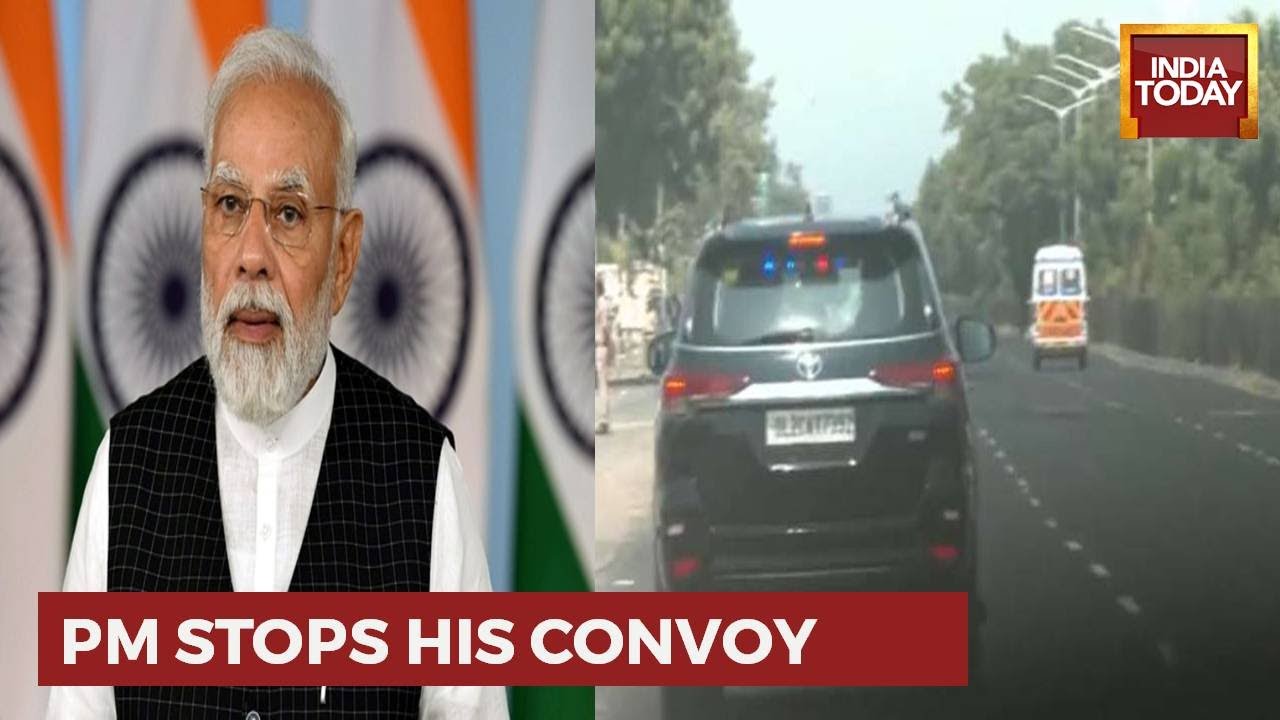 PM Modi's Convoy Stops To Give Way To Ambulance, Sends VVIP Culture To ...