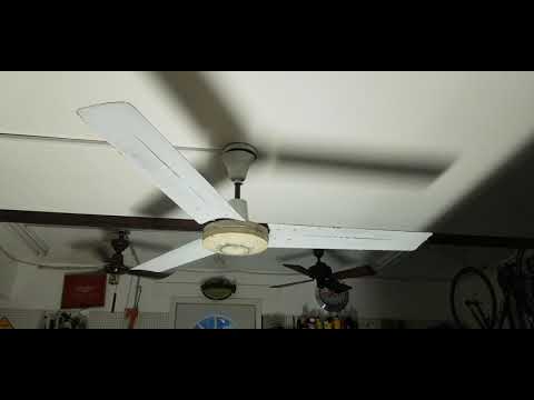 60" Cast Dayton/Leading Edge Industrial Ceiling Fan (pre-restoration ...