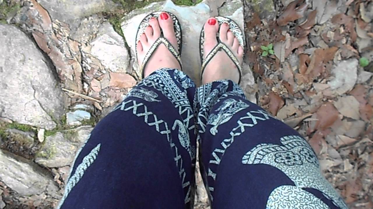 Shaky legs from climbing to the stupa - YouTube