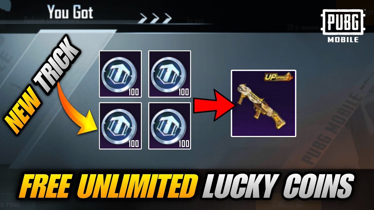 🔴 FREE UNLIMITED LUCKY COINS TRICK IN PUBG MOBILE | NEW TRICK TO GET ...