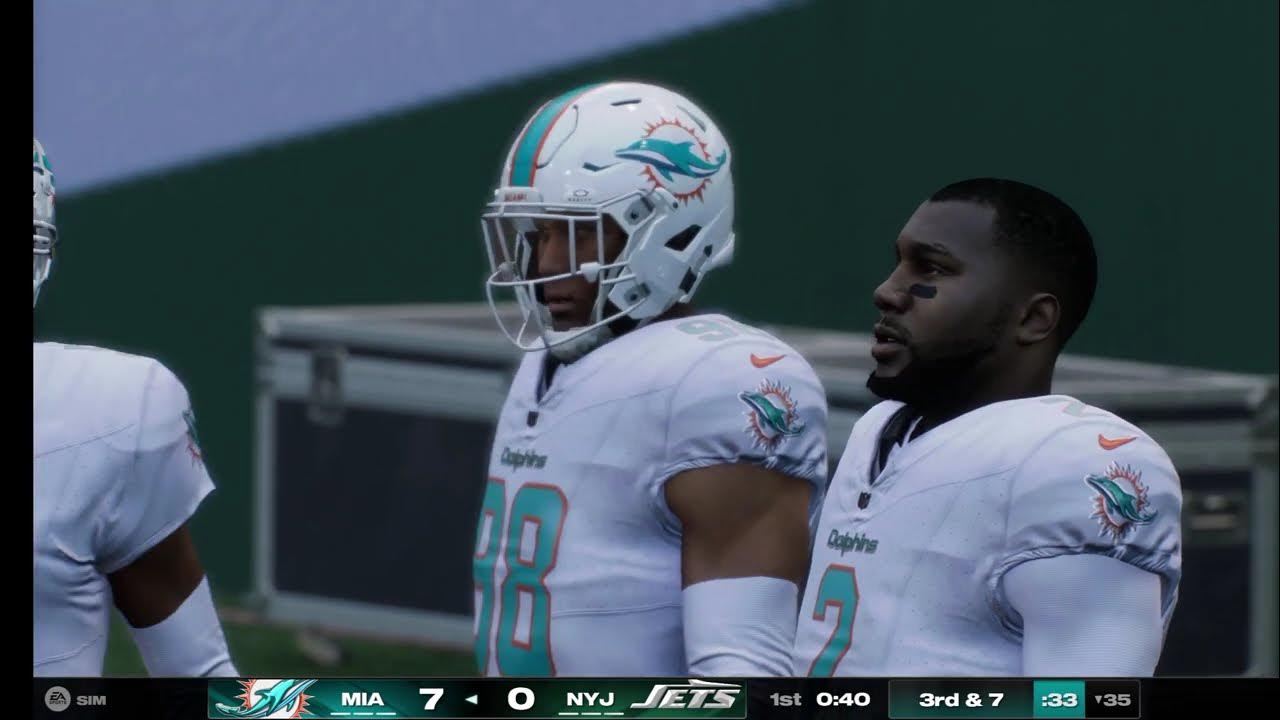 Dolphins Vs Jets | Full Game Highlights | Week 18 | Madden NFL 25 | Simulation - YouTube