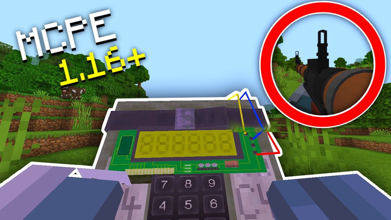 Minecraft PE - Best MCPE Guns Add-ons/Mods [3D Guns, Scopes, Gun ...