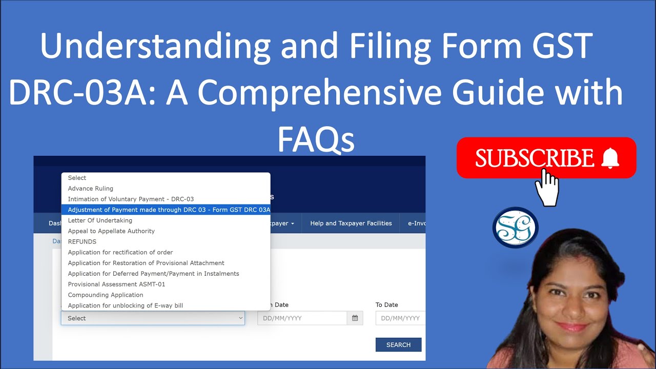 Understanding and Filing Form GST DRC-03A: A Comprehensive Guide with ...