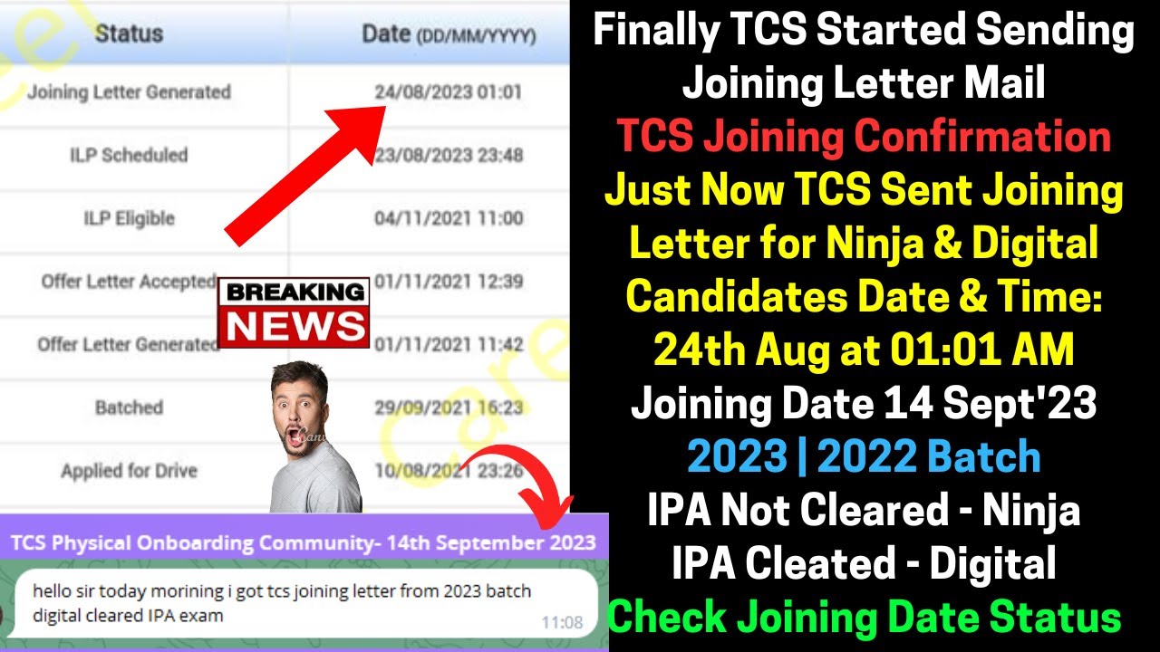 TCS Joining Letter Generated Got TCS Joining Letter After 2 Years TCS tcs-joining-letter-generated-got-tcs-joining-letter-after-2-years-tcs