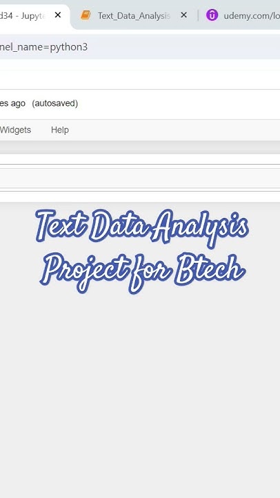 Text Data Analysis Project #project #pythonprojects #btechprojects #dataanalytics #datascience ...