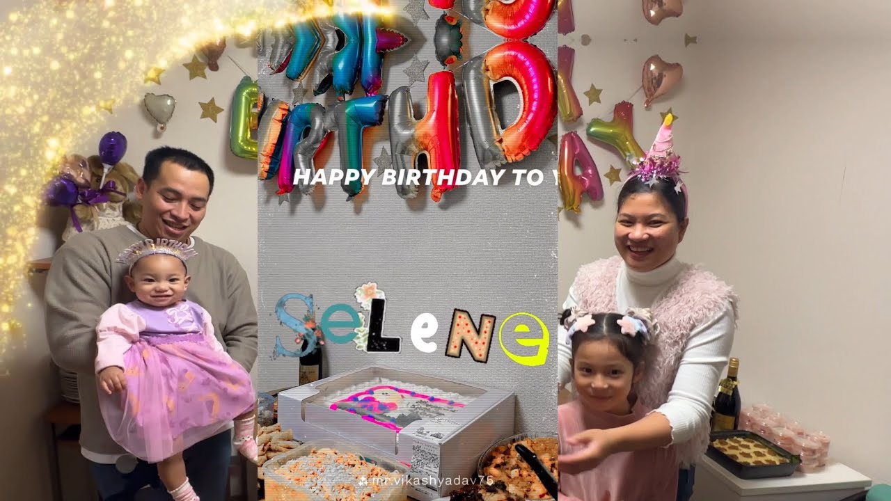 Happy 1st birthday bb Selene - YouTube