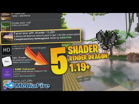 BARU CUY !! TOP 5 SHADER RENDER DRAGON MIRIP RTX TERBAIK MCPE/MCBE 1.19-1.20 SUPPORT LOW END ...