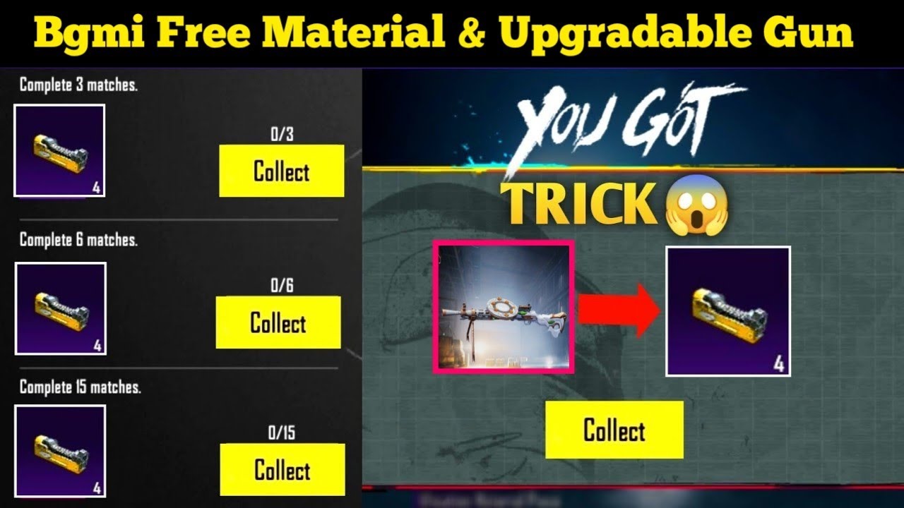 BGMI GET FREE MATERIAL & DP28 UPGRADABLE SKIN | GET FREE SUPERBIKE SKIN ...