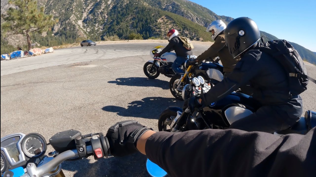 BMW R nineT Group Ride | San Gabriel Canyon - YouTube