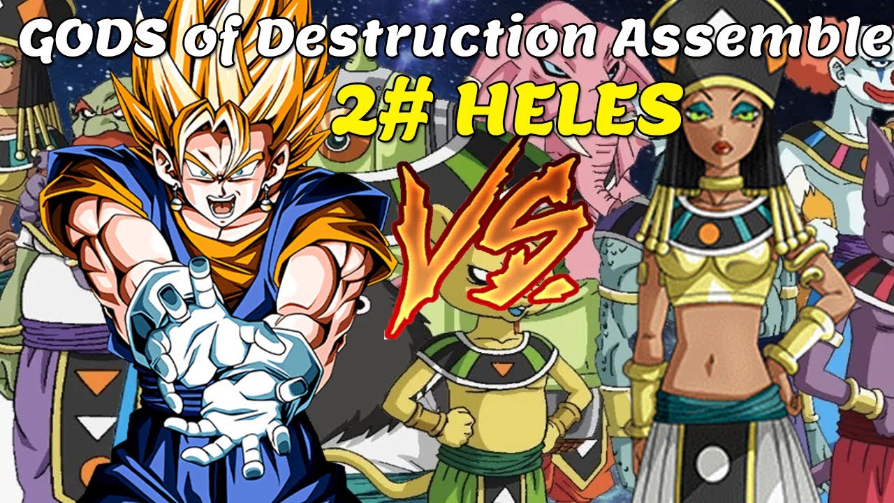 BATTLE OF WITS VS HELES | GODS OF DESTRUCTION ASSEMBLE | DOKKAN BATTLE ...