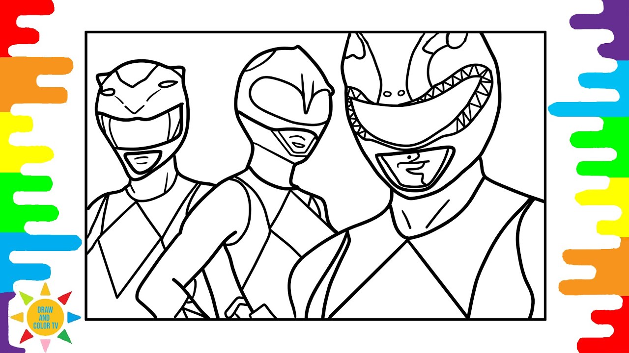 Power Rangers Coloring Pages | Mighty Morphin Power Rangers: Once ...