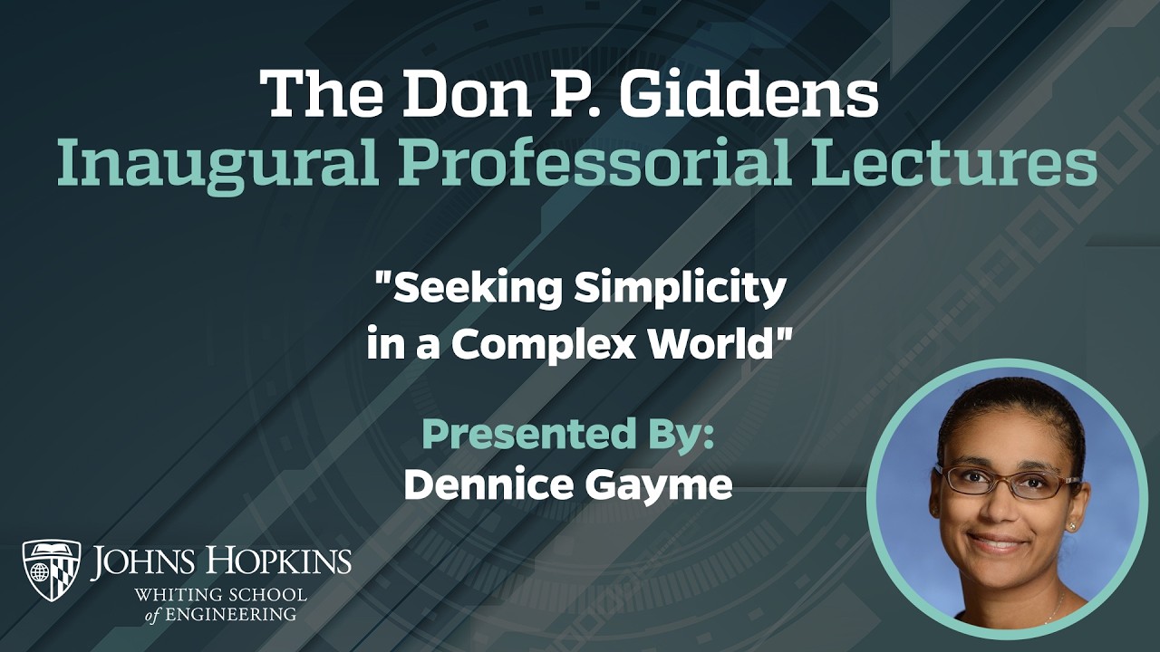 The Don P Giddens Inaugural Professorial Lecture: Dennice Gayme - YouTube