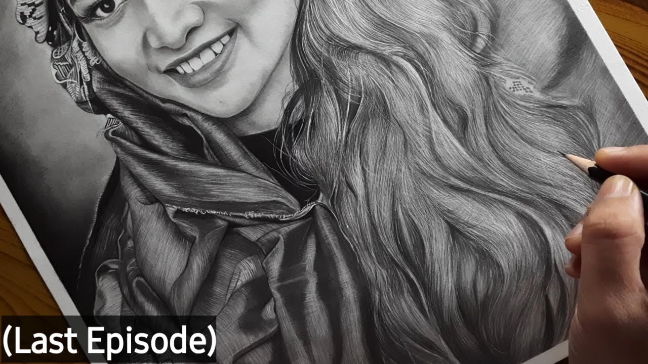 How To Draw Highlighted Hair With Graphite pencils? (Episode-7) - YouTube