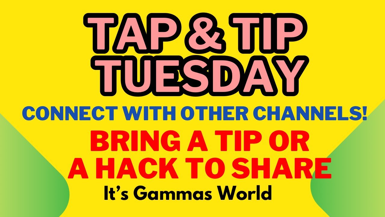 Tap & Tip Tuesday - YouTube