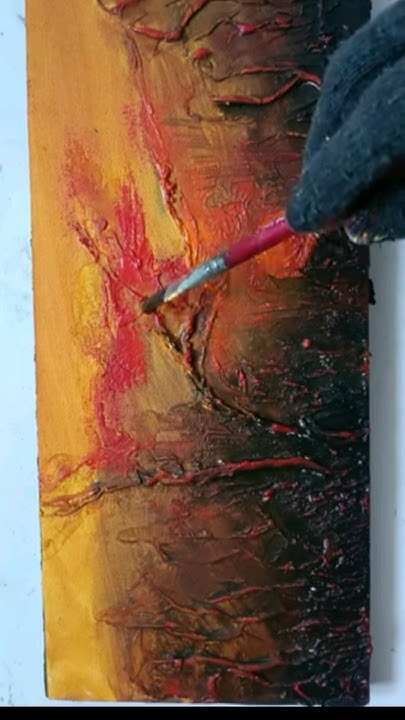 Mastering Texture Art / Stunning Landscape / Abstract Acrylic Painting 🎨 #shorts #art # ...