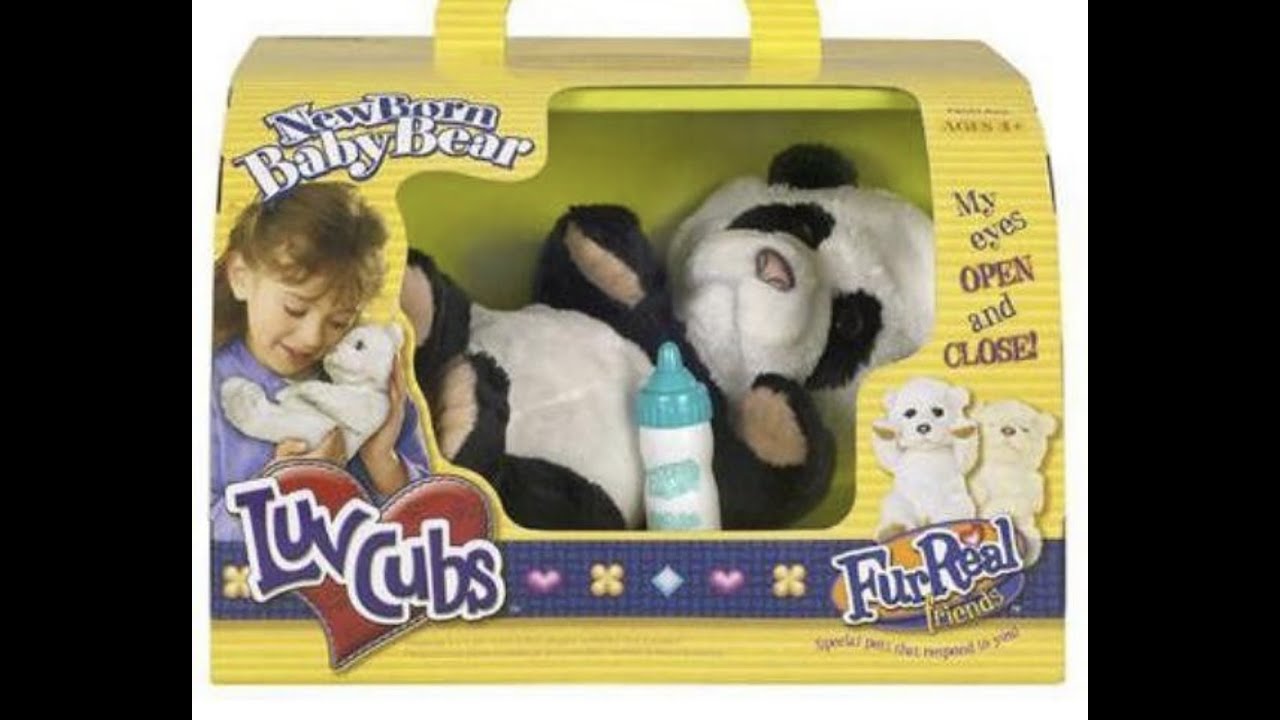 FurReal Friends Newborn Luv Cub Panda Bear Plush 2004 Hasbro Electronic ...