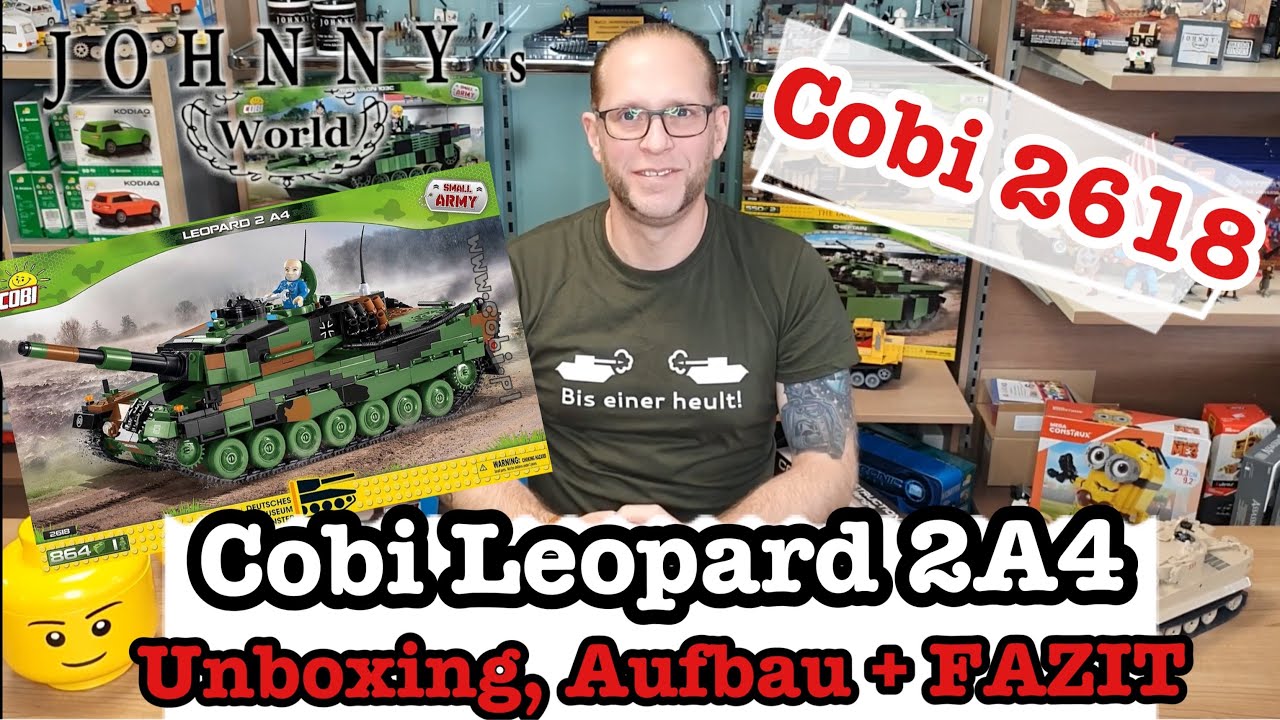 Cobi 2618 Leopard 2A4 - Deutsches Panzermuseum Munster - Unboxing ...