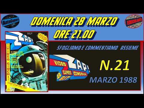 EDICOLANTA LIVE: ZZAP! N.21 - MARZO 1988 - YouTube