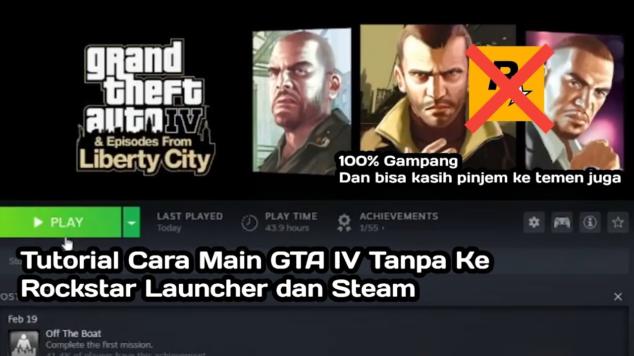 Tutorial Cara Main GTA IV Tanpa Ke Rockstar Launcher Dan Steam - YouTube