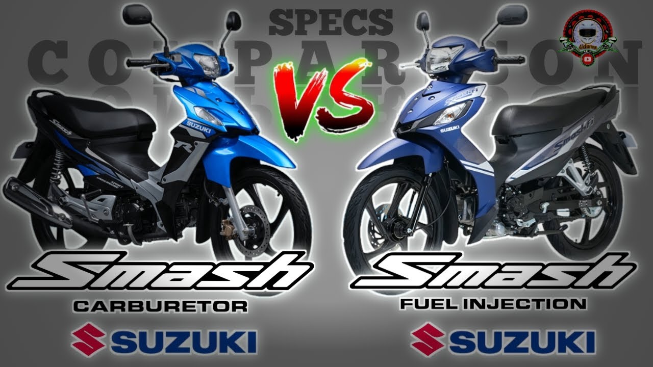 SUZUKI SMASH 115 CARBURETOR vs SUZUKI SMASH 115 FI SPECS COMPARISON ...