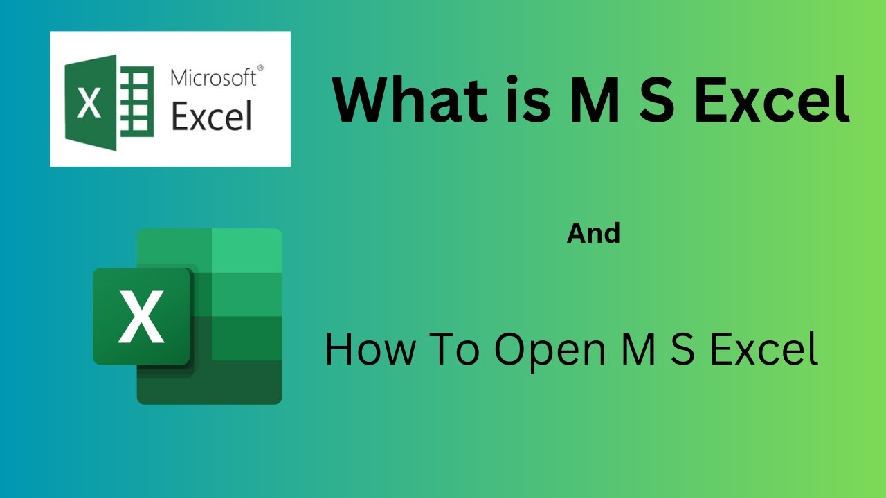 How to open M S Excel.#hindi #english #exceltutorial #excel - YouTube