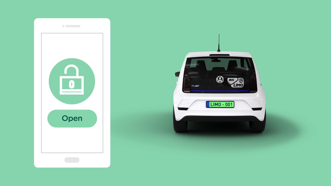 MOL Limo - How to unlock the car: Volkswagen Up and eUp - YouTube