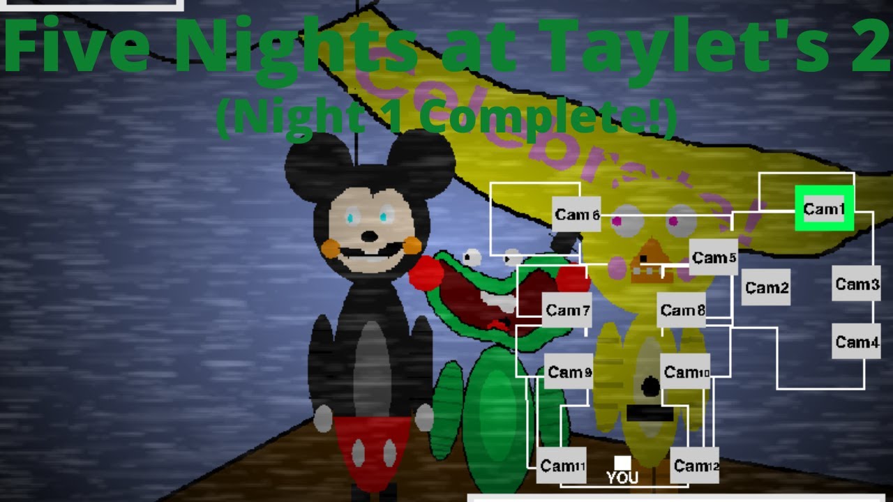 (Commentary)Five Nights at Taylet's 2(Night 1 Complete) - YouTube