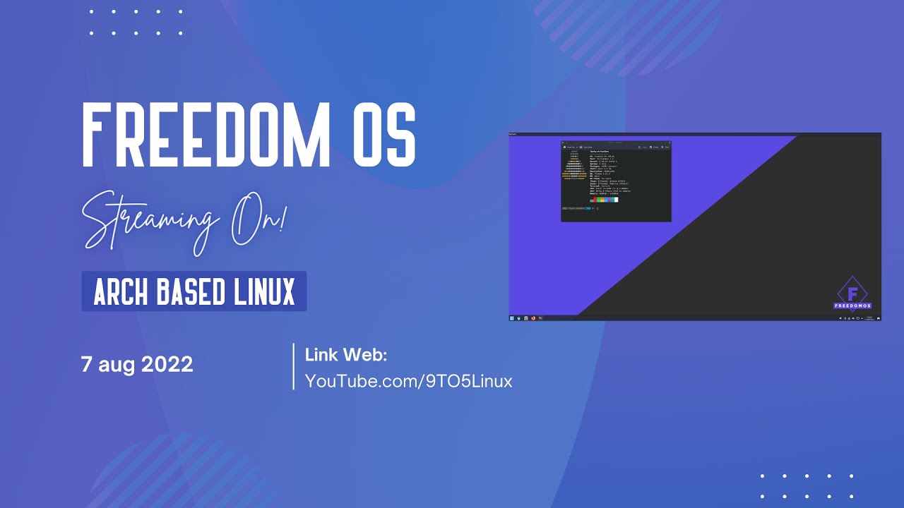 FreedomOS - Brand new Arch Based Linux Distributions - YouTube
