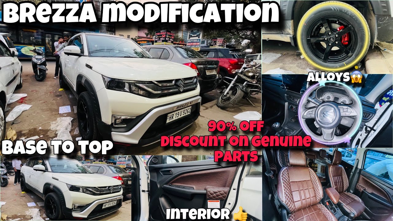 Brezza vxi 2025 | Modified Range Rover interior👍| Brezza Modified at 90 ...