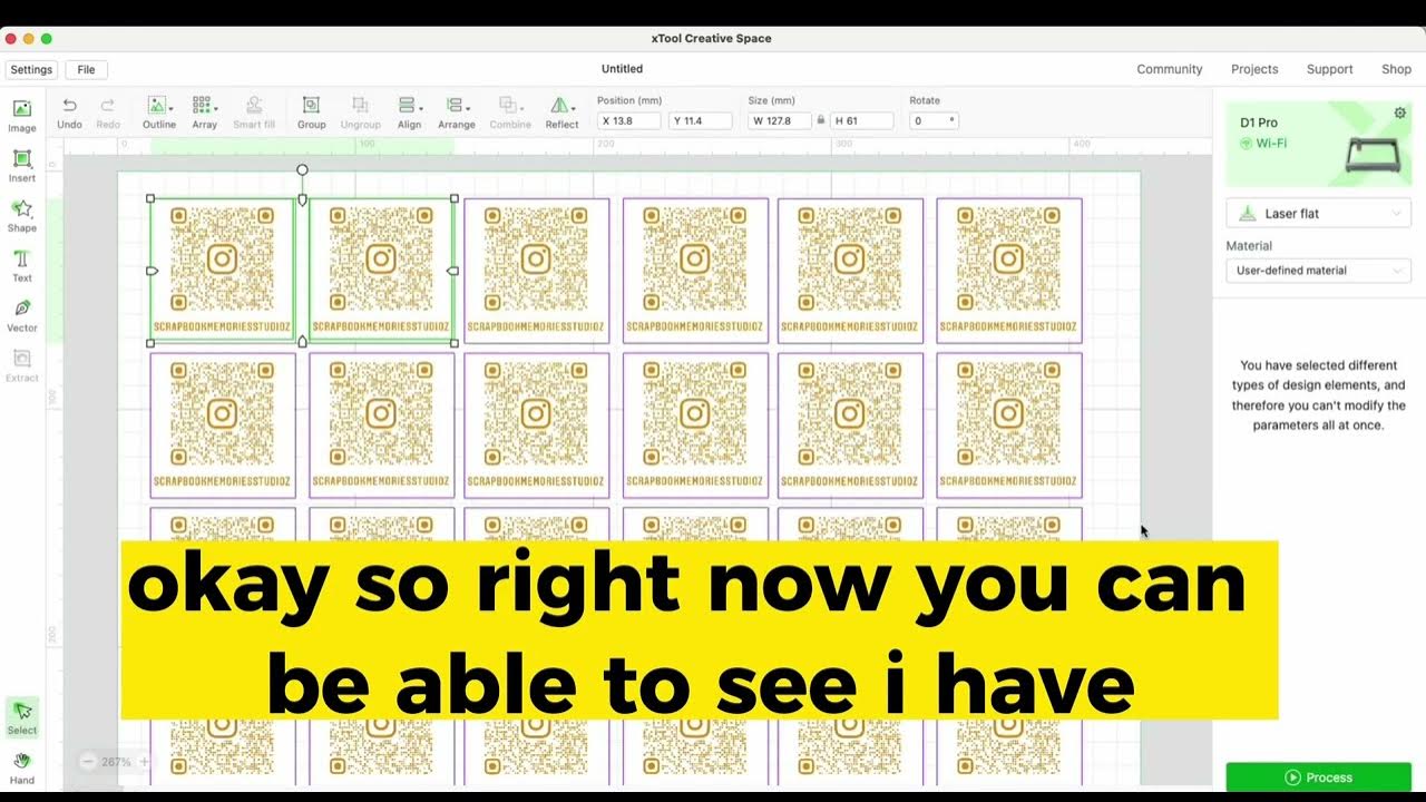 How to use array tools in XTool XCS - YouTube