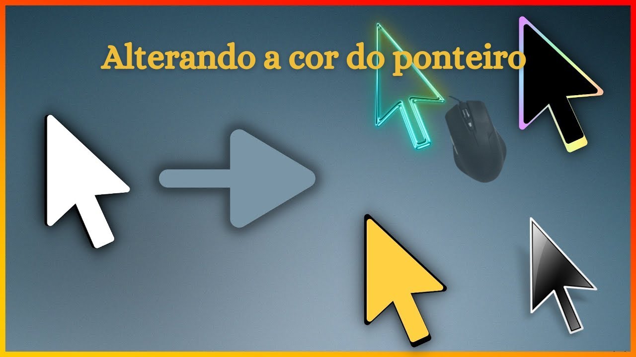 Como personalizar e alterar Cursor e Ponteiro do mouse | Sem uso de ...