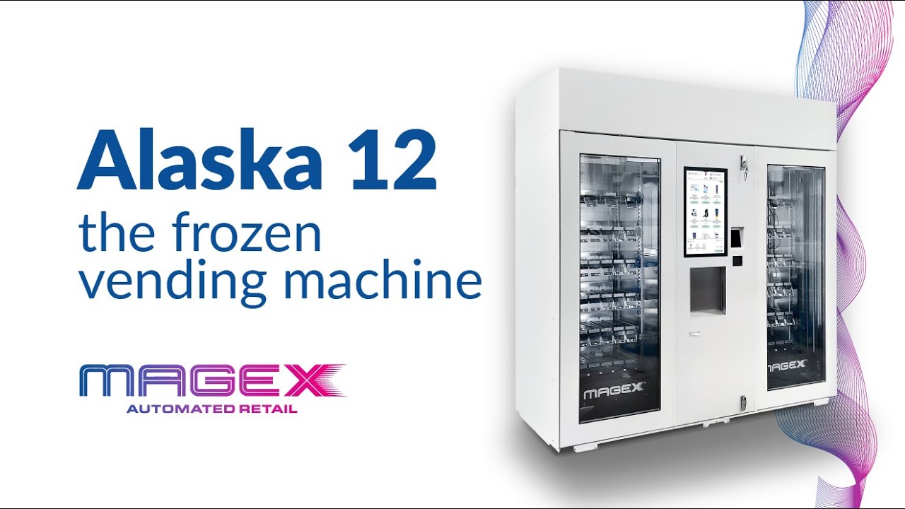 Alaska 12, the frozen vending machine, double sized - YouTube