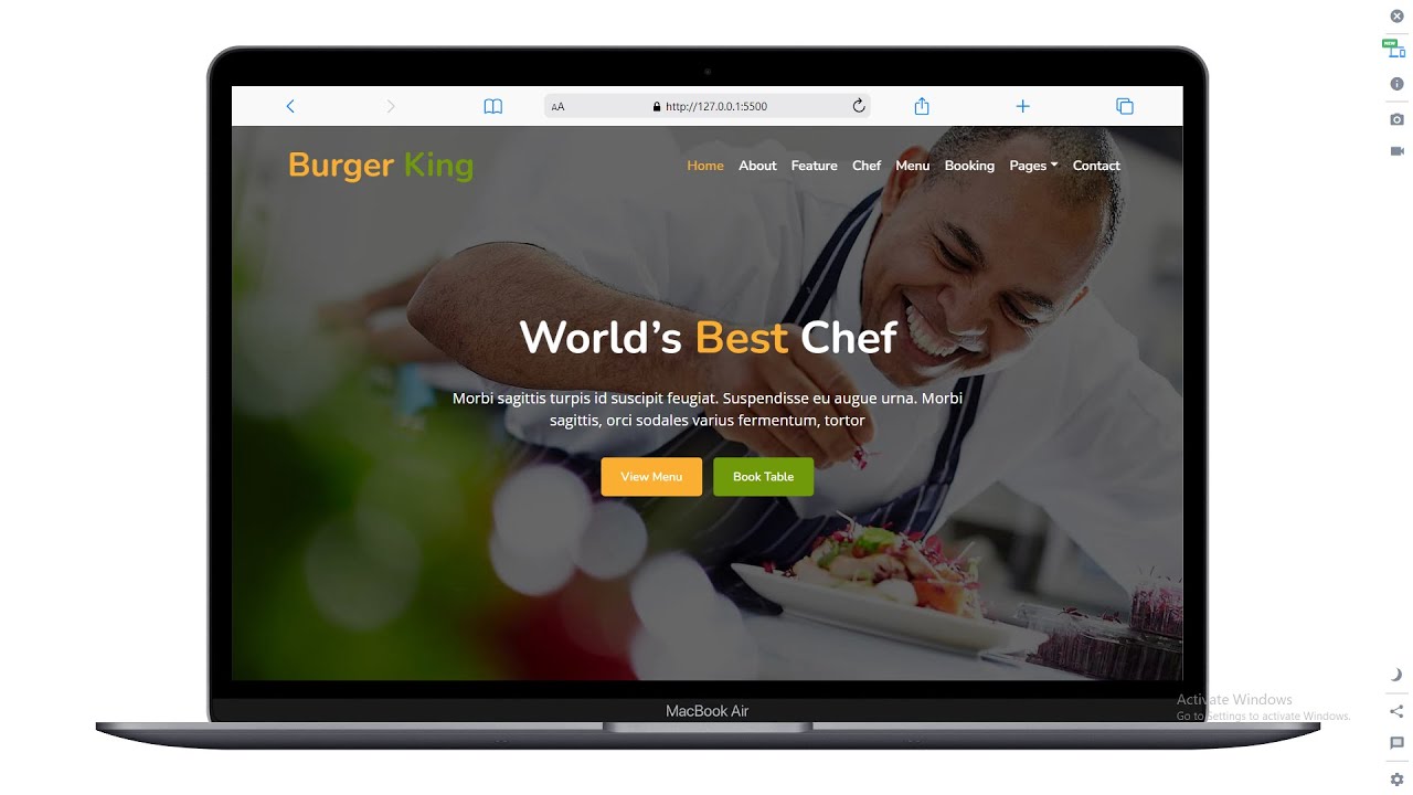 Full Responsive Food Website Template using HTML CSS & Javascript - YouTube