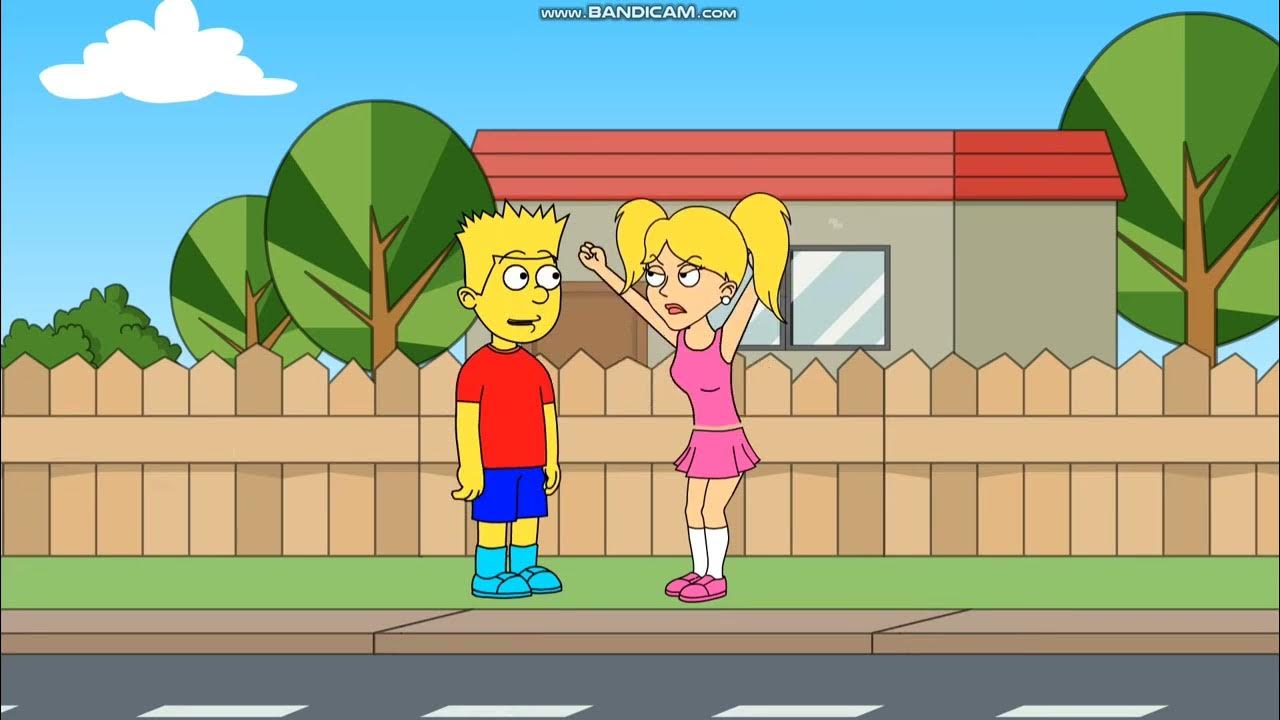 Bart Simpson kisses Dee dee/Grounded - YouTube