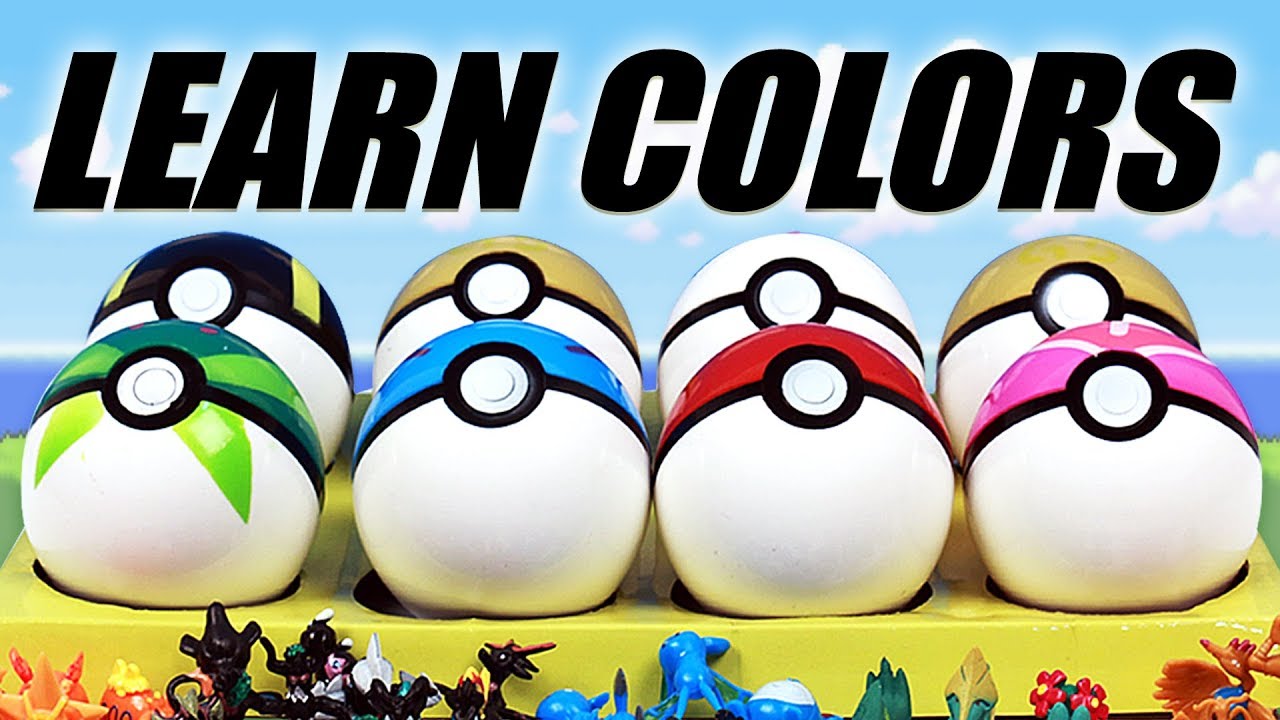 Colors With Pokemon Balls | Learn Colors For Kids | Colors For Children ...