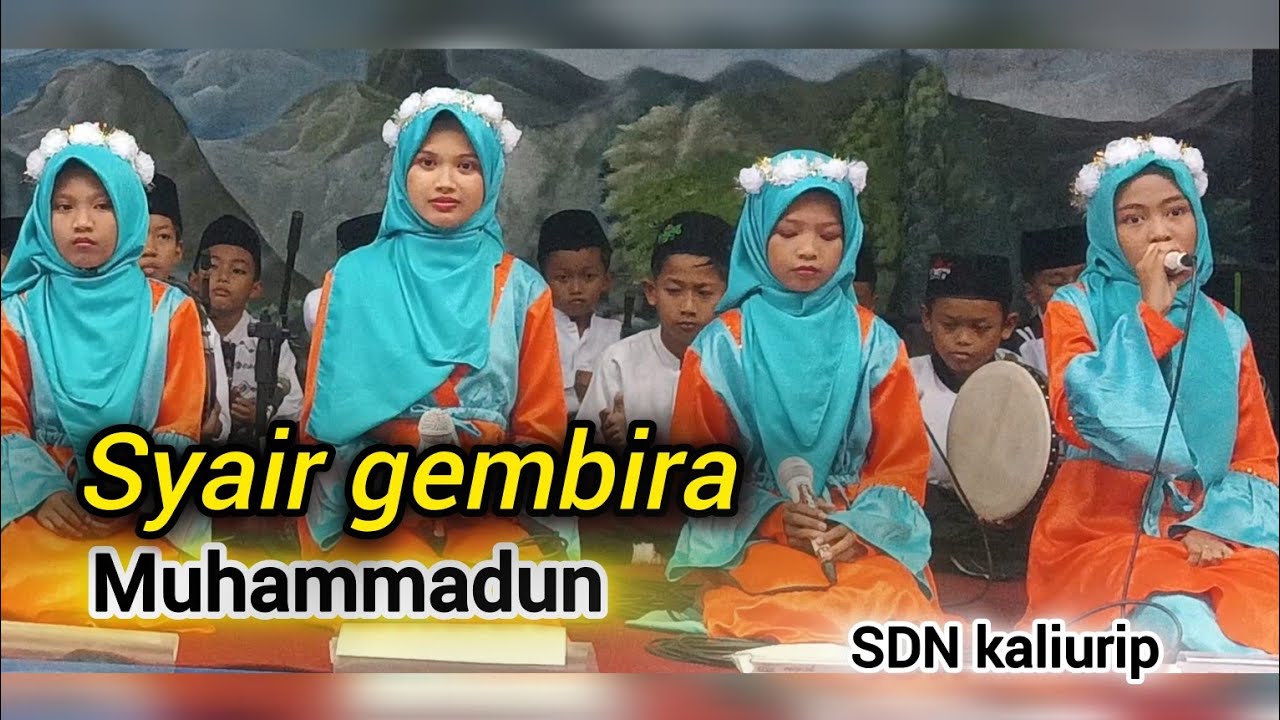 sholawat Syair gembira muhammadun SDN kaliurip - YouTube