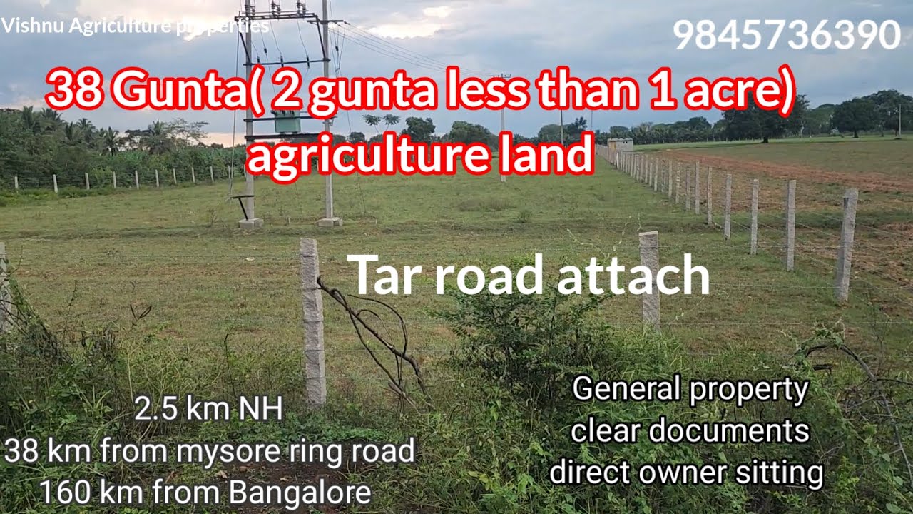 #soldout 38 gunta ( 1 acre ge 2 gunta kadime) land for sale total price ...