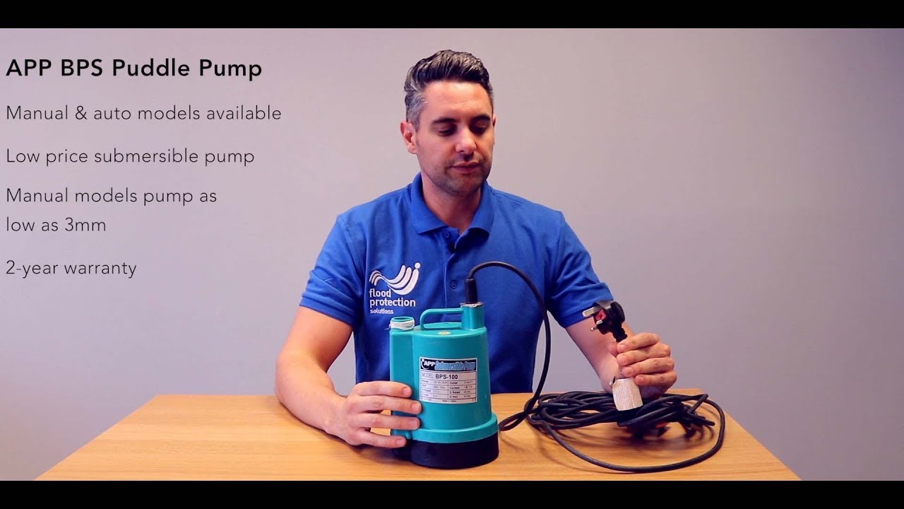 APP BPS 100 Puddle Pump | Pump for Flooded Basements | Flood Pump ...