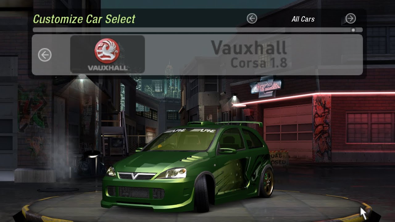Need for Speed: Underground 2. Vauxhall (Opel) Corsa 1.8 customization ...