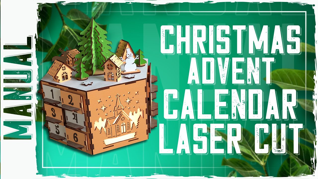 Christmas Advent Calendar Laser Cut Design | DIY Christmas Advent ...