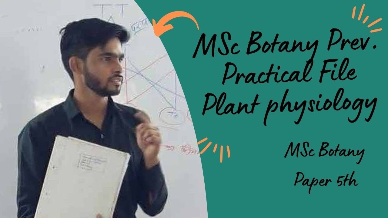 MSc Botany Prev. Plant physiology Practical Record Part4 #uniraj # ...