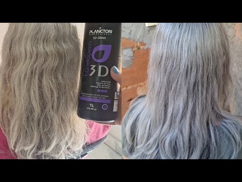 Progressiva Plancton blindagem 3D em cabelo grisalho