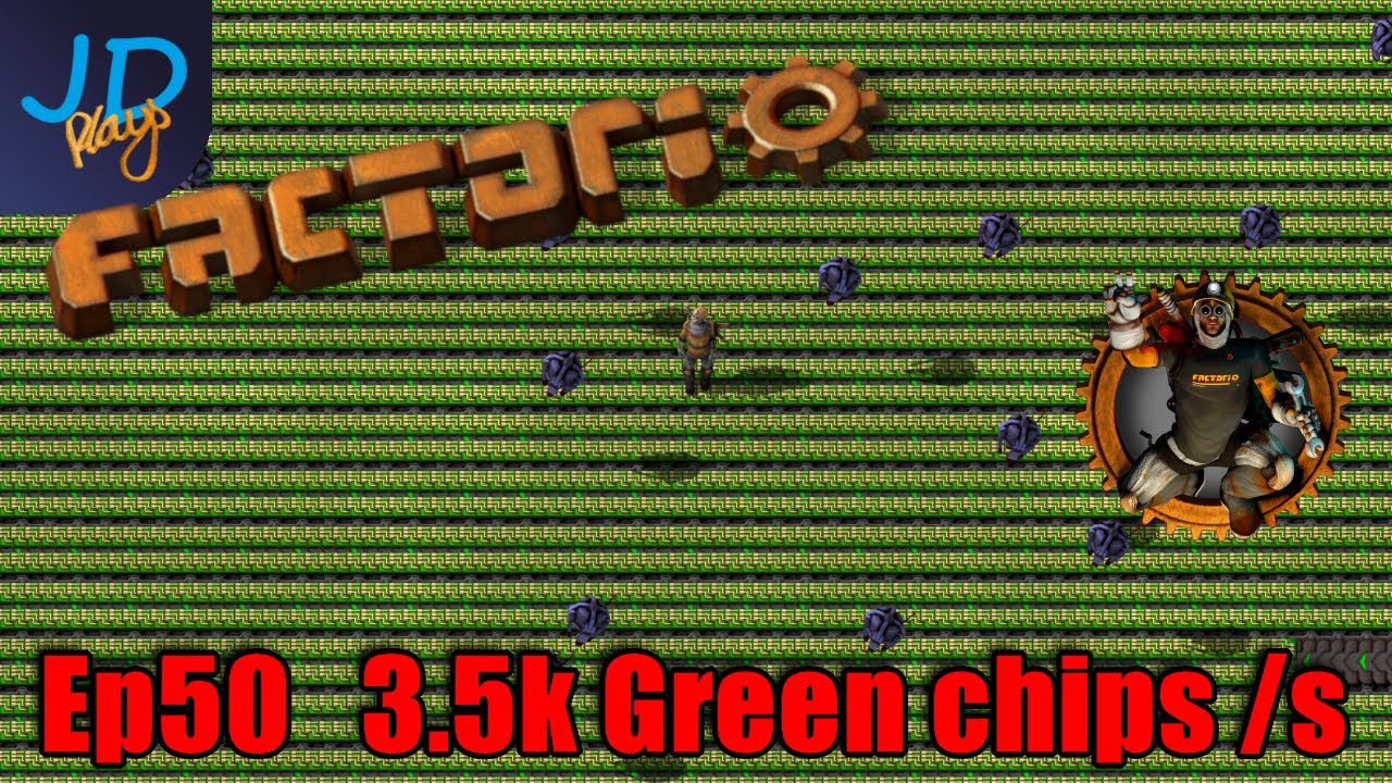 Ep50 3500 Green chips per second ⚙️ Factorio SubX ⚙️ Gameplay, Lets Play - YouTube