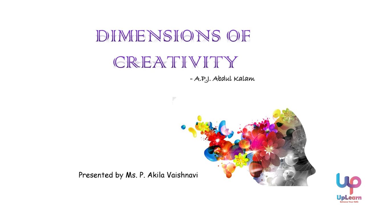 Dimensions of Creativity (Tamil) - P. AKILA VAISHNAVI | MTW University ...