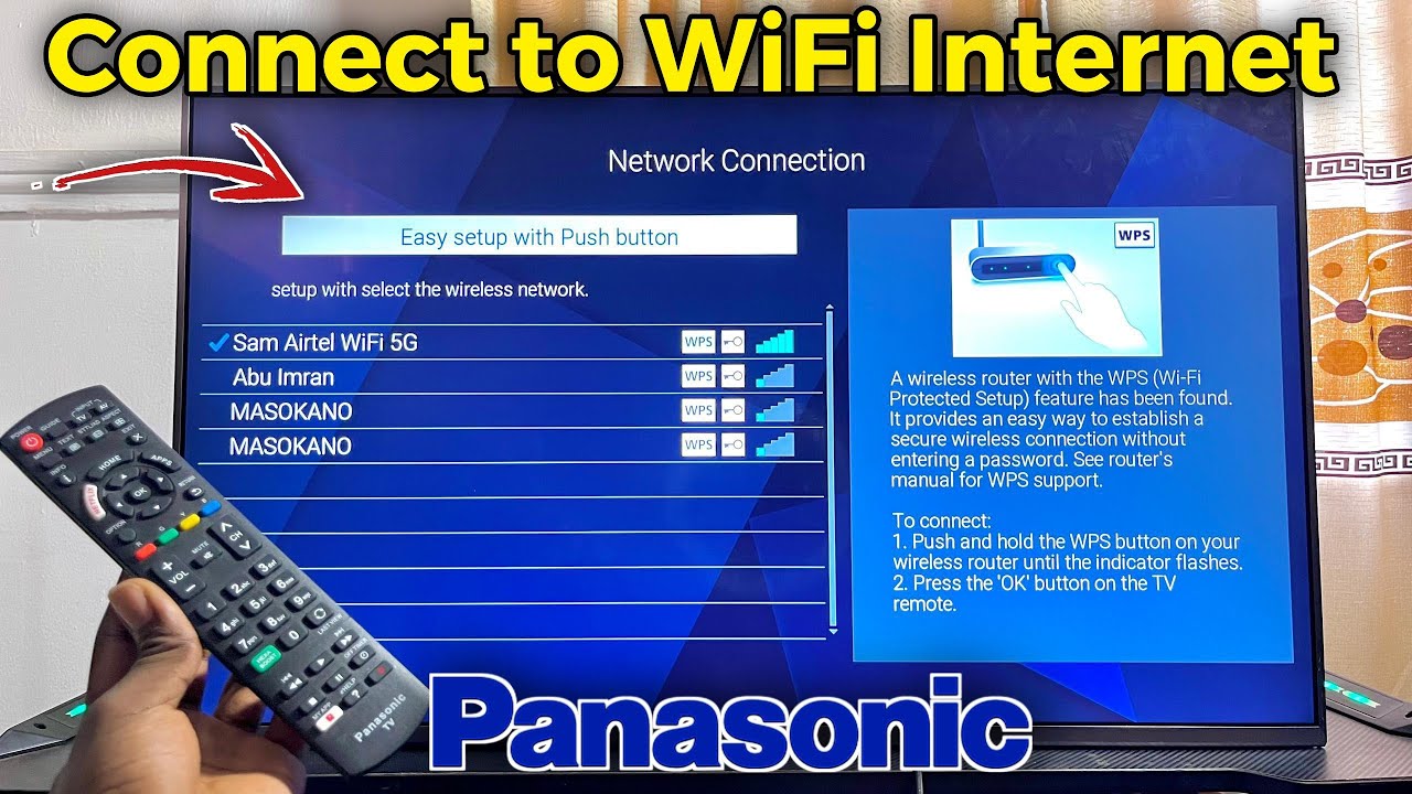 How To Connect Panasonic TV To WiFi Network - YouTube