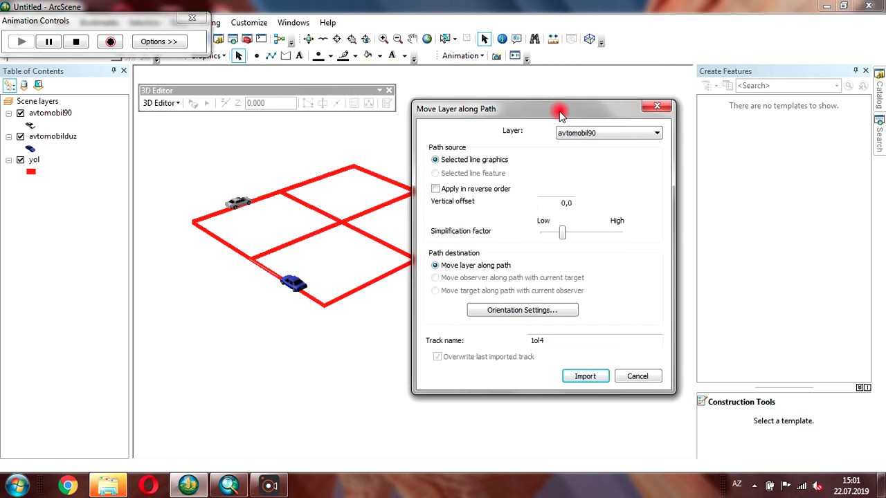 ArcGİS Animation - ArcGİS proqramında Animasiya - ArcScene - YouTube