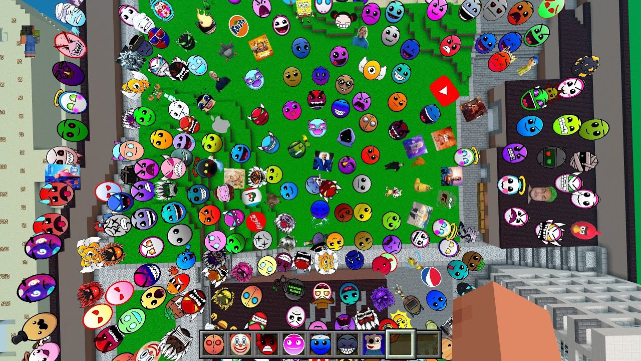 300+ Lobotomy dash difficulty faces Nextbot Addon in Minecraft PE - YouTube