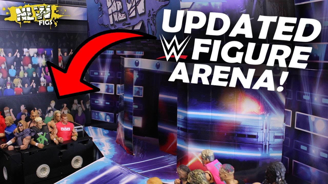 MAKING A WWE FIGURE ARENA! NEW NLW STAGE SET UP! - YouTube