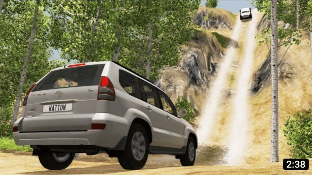 Car driving in hilly area - YouTube
